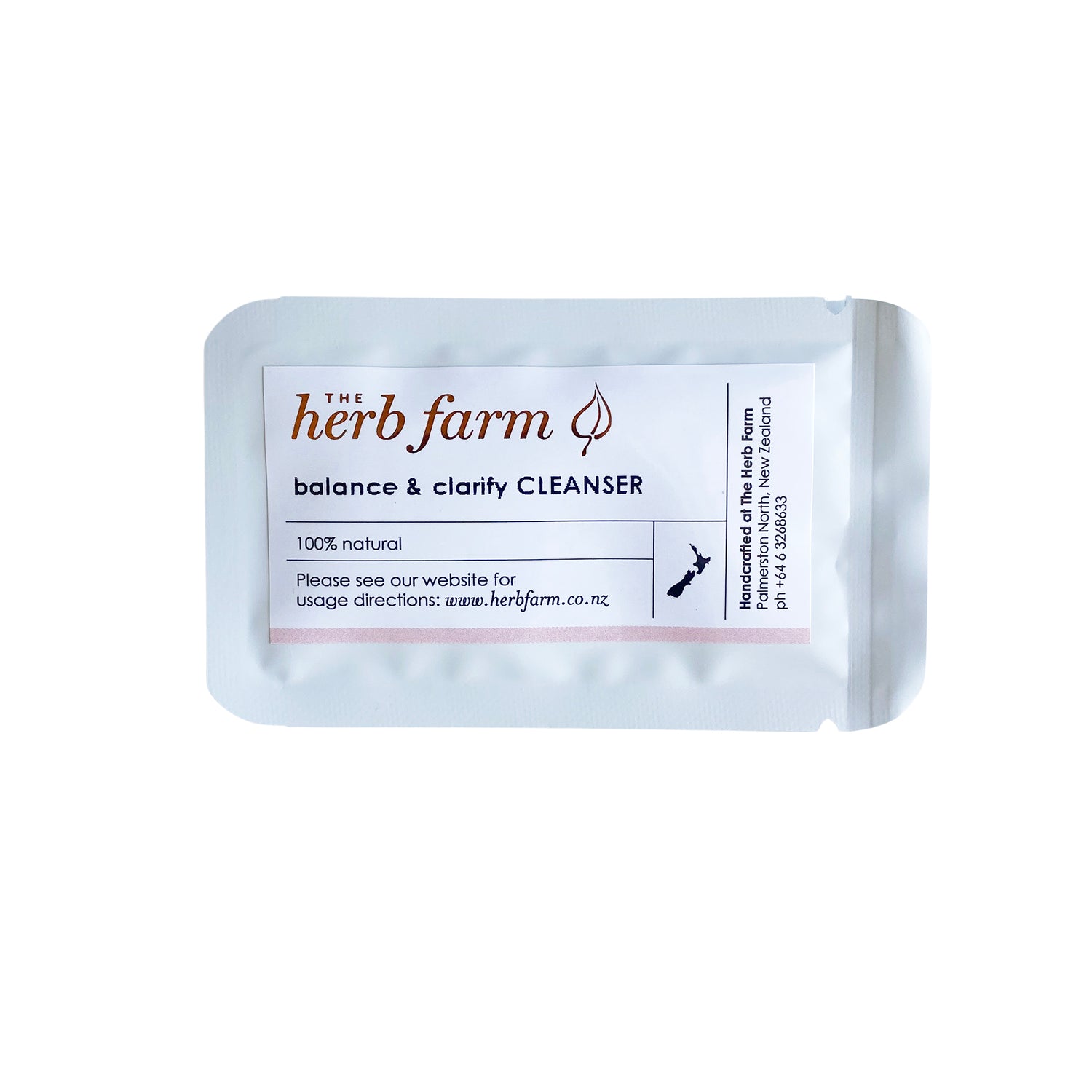 Energising Gel Cleanser Sample Sachet | The Herb Farm NZ | 100% Natural ...