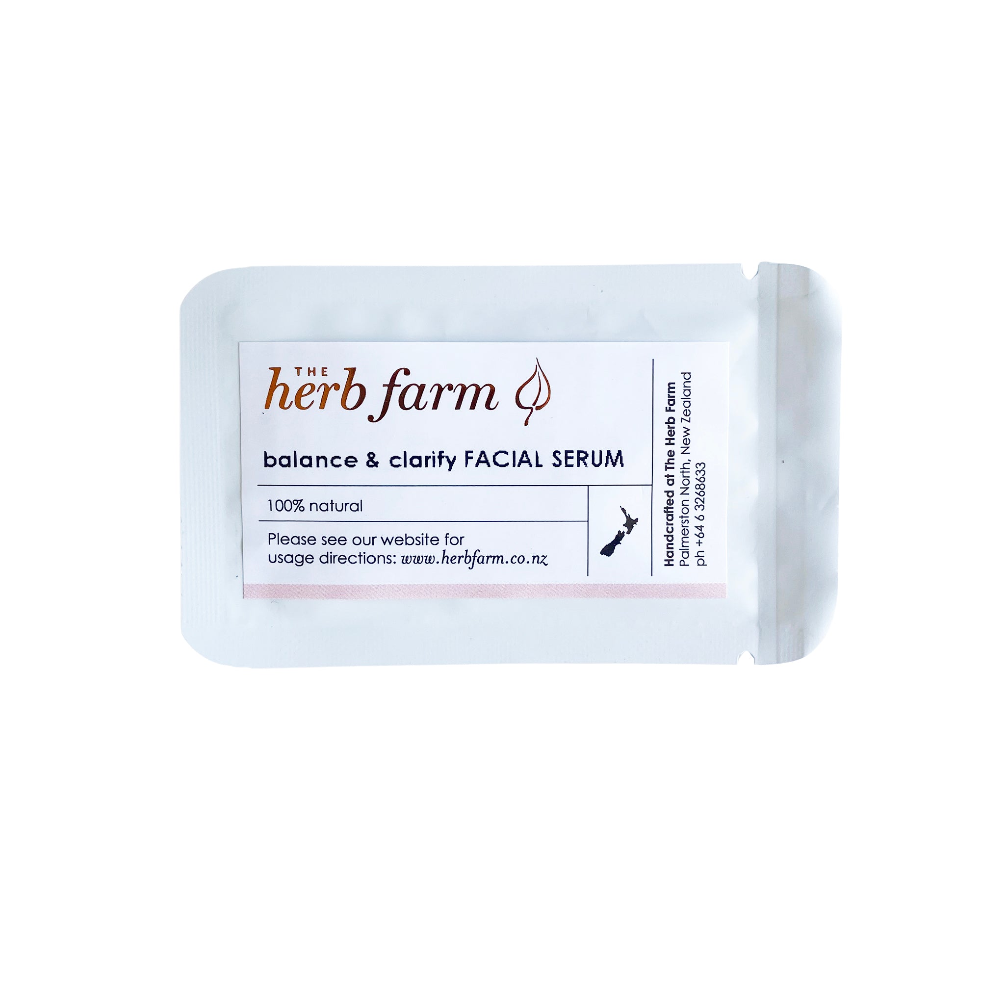 Balance & Clarify Facial Serum Sample Sachet – The Herb Farm