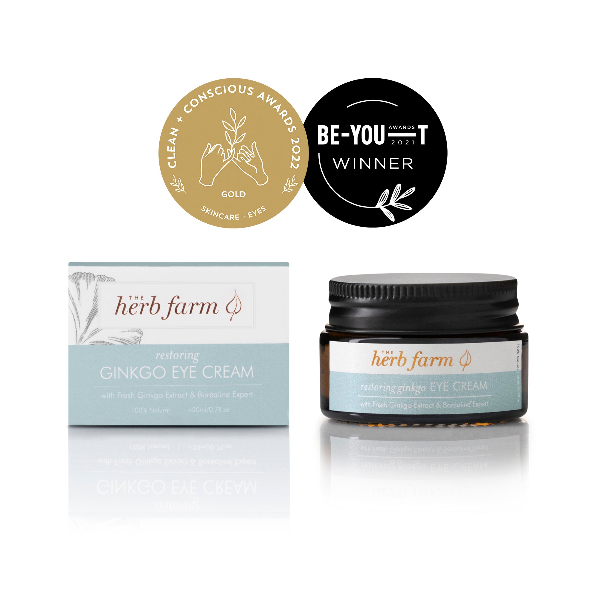 Restoring Ginkgo Eye Cream | The Herb Farm NZ | 100% Natural Skincare